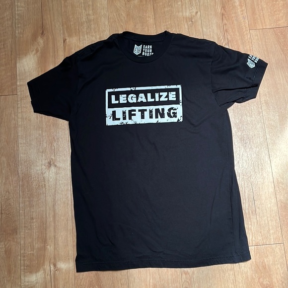 Shirts | Legalize Lifting Black Short Sleeve Shirt | Poshmark